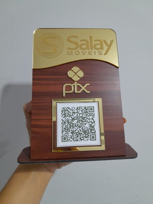 Placa Pix Qrcode | Elo7 Produtos Especiais