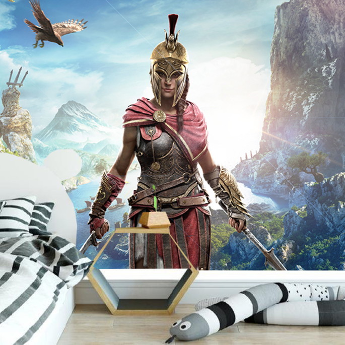 Papel De Parede Assassins Creed Odyssey 3m² Elo7