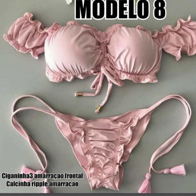 Biquini Ciganinha Ombro A Ombro Sem Babado Modelo 8 Elo7