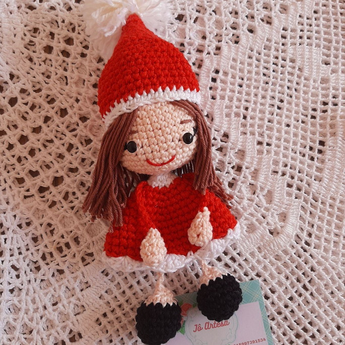 Boneca Noel Loja Ateliê Jô Artesã Elo7 Produtos Especiais