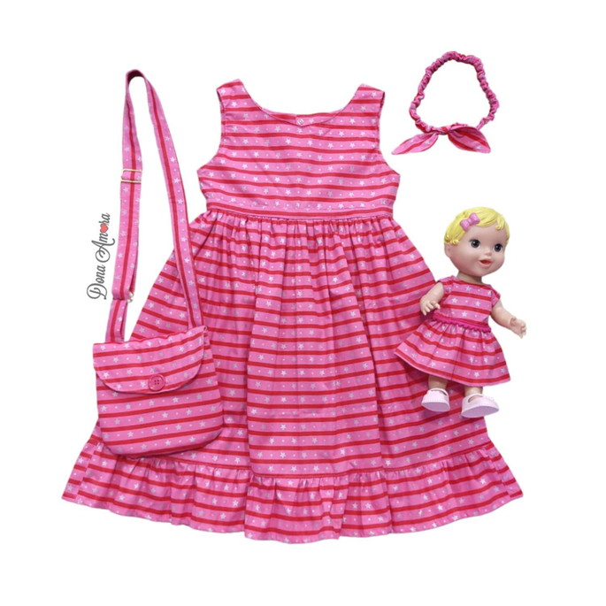 Kit Presente Look Menina Boneca Bolsinha Tam 2 8 Elo7