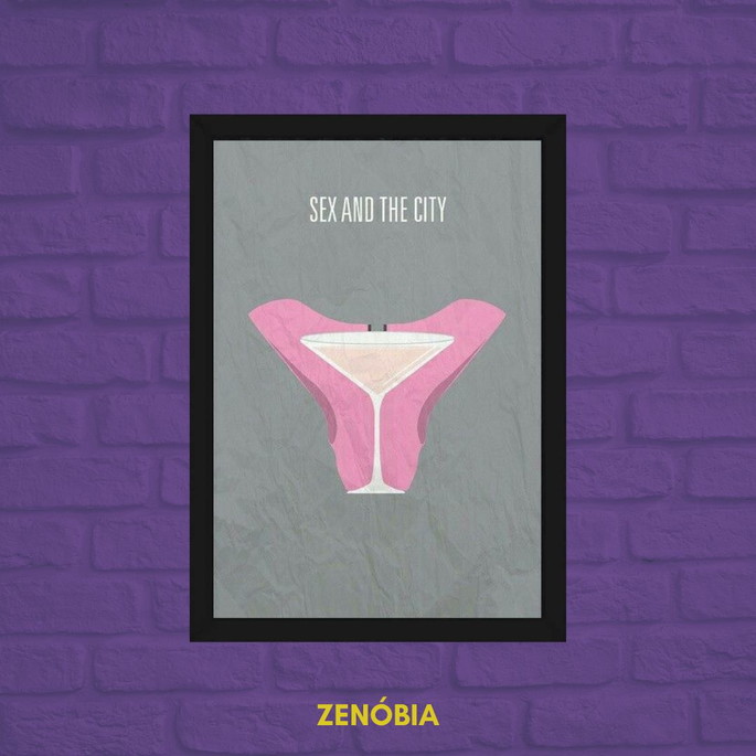 Quadro Decorativo Sex And The City Acompanha Vidro Elo7