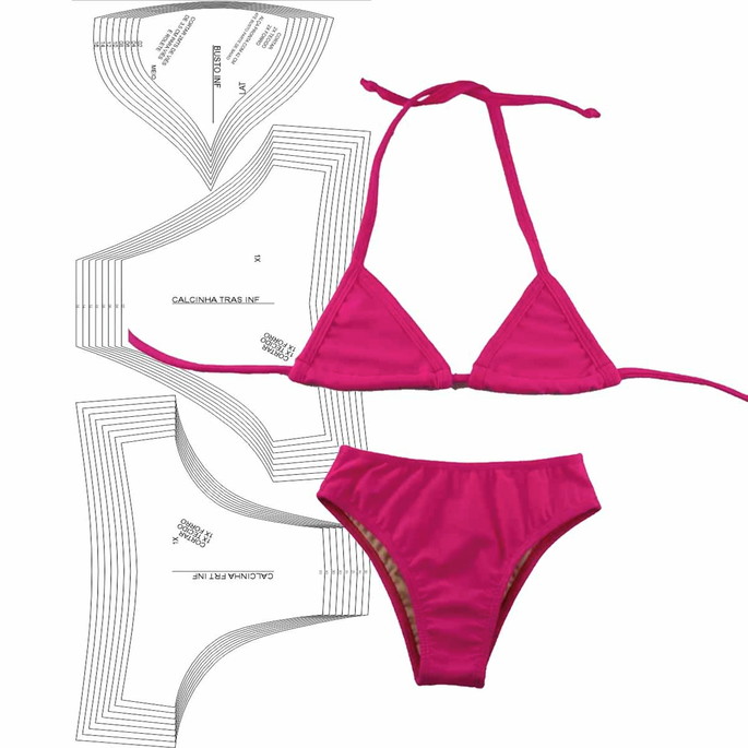 Moldes Biquini Infantil Cortininha Modelagem Crianças Bikini Moldes Biquini Infantil Cortininha Modelagem Crianças Bikini
