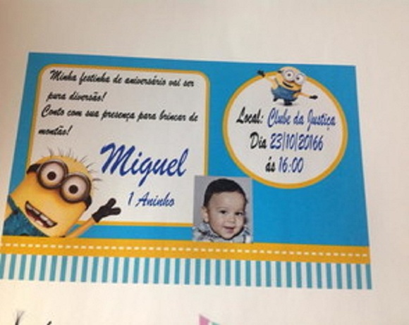 Convite Minions Elo7 Produtos Especiais