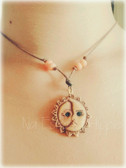 Colar de Sol e Lua | Elo7