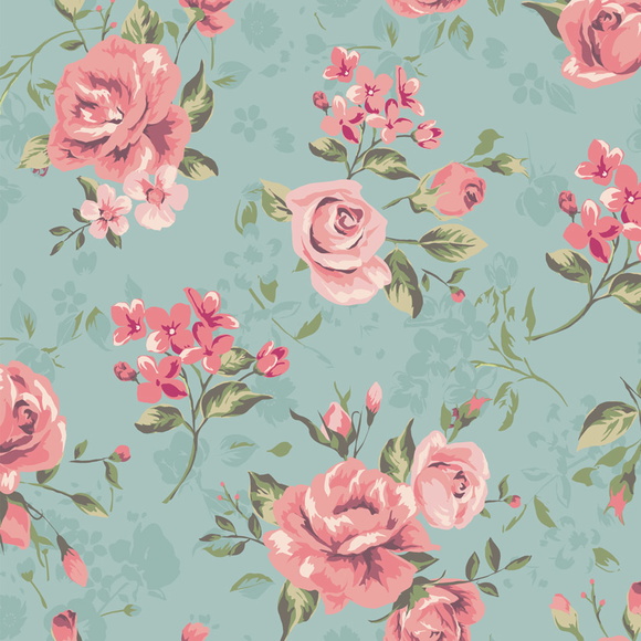 Papel De Parede Autocolante Floral Ramas De Rosas Em Verde No Elo7