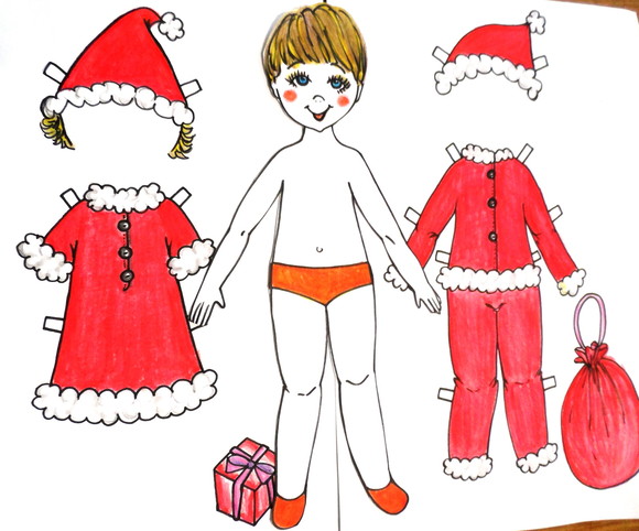 Boneca De Papel Noel Elo7 Produtos Especiais