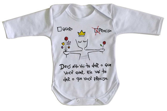 Body bebê roupa nenê Quero preciso DEUS vai te dar o que | Elo7 Body bebê roupa nenê Quero preciso DEUS vai te dar o que | Elo7