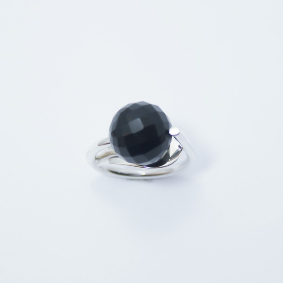 Anel com Pedra Onix Natural em Prata 925 | Elo7 Anel com Pedra Onix Natural em Prata 925 | Elo7