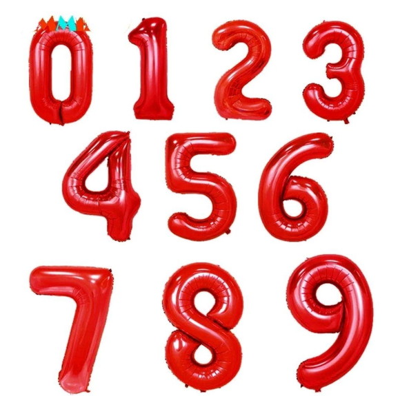 Balao Metalizado Numero 0 Vermelho | Produtos Elo7 Balao Metalizado Numero 0 Vermelho | Produtos Elo7