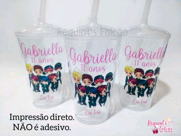 Copo Bts Banda Coreana Lembrancinhas Personalizadas Lilas | Elo7 Copo Bts Banda Coreana Lembrancinhas Personalizadas Lilas | Elo7