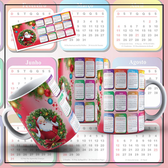 80 Artes Canecas Calendários Natal Editáveis 2021 | Elo7 80 Artes Canecas Calendários Natal Editáveis 2021 | Elo7