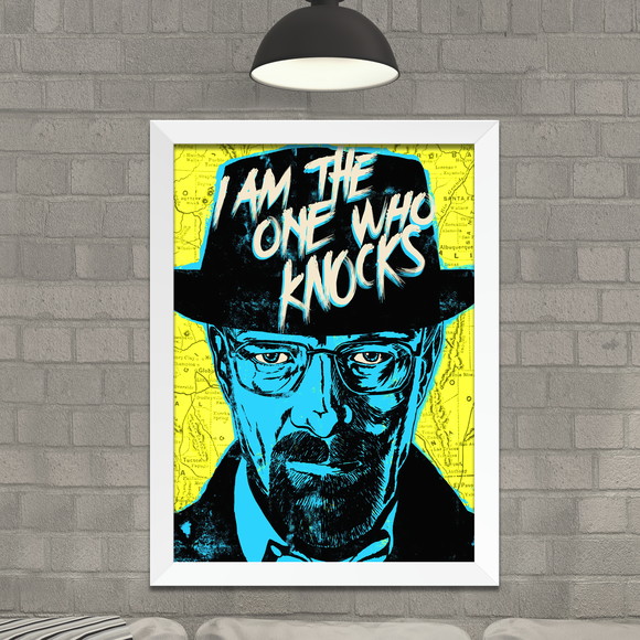 Quadro Frase Walter White Breaking Bad 30x40cm Elo7