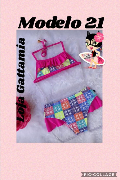 Biquini Infantil Cropped Com Babado Elo7 Produtos Especiais