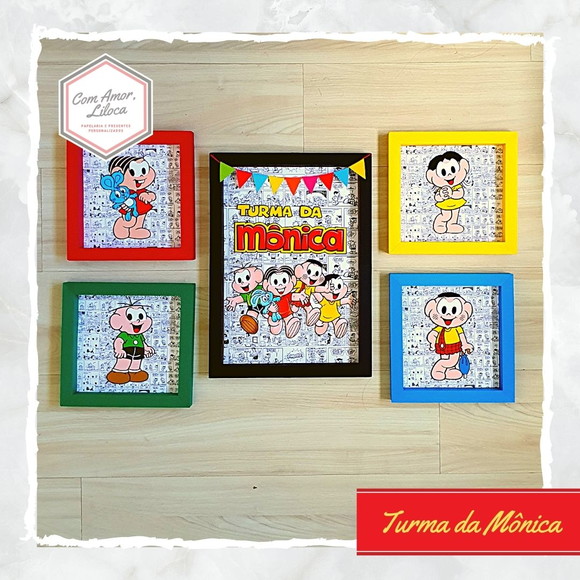 Turma Da Mônica Conjunto De Quadros Elo7 Produtos Especiais