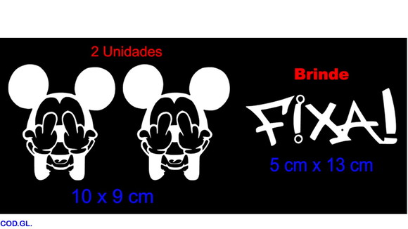 Adesivo Mickey Dedo Do Meio Adesivo Dedo Mickey Mickey Elo7