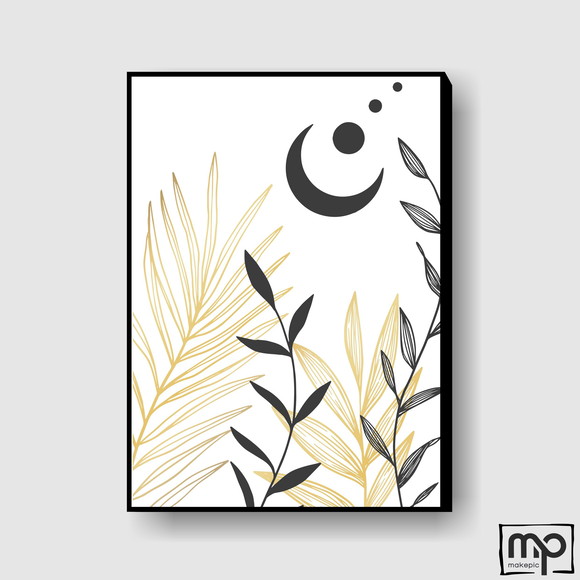 Quadro Luxury Golden Flowers 17 Elo7 Produtos Especiais