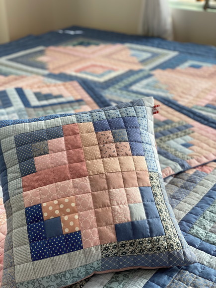 colcha Patch Log Cabin Pinterest | Elo7 Produtos Especiais