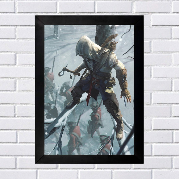 Quadro Decorativo Nerd Geek Games Assassins Creed Elo7
