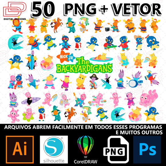Backyardigans | Loja Digital Designs | Elo7 Produtos Especiais