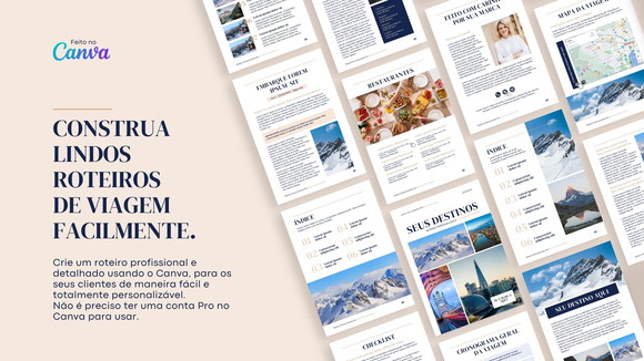 Template Roteiro de Viagens para Agências de Viagem no Canva Template Roteiro de Viagens para Agências de Viagem no Canva