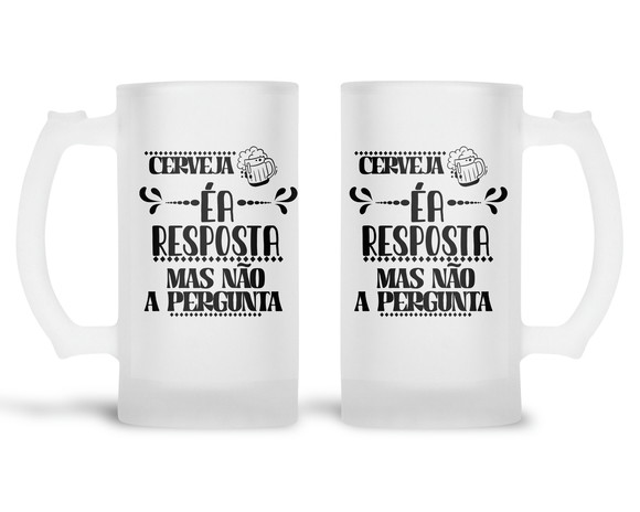 Caneca De Chopp Jateada Personalizada Cerveja é a Resposta | Elo7 Caneca De Chopp Jateada Personalizada Cerveja é a Resposta | Elo7