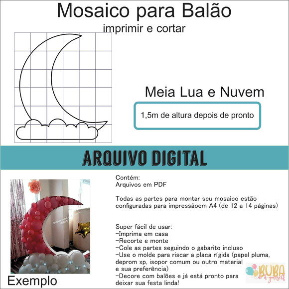 Meia Lua | Loja Mimo Digital BR | Elo7 Produtos Especiais