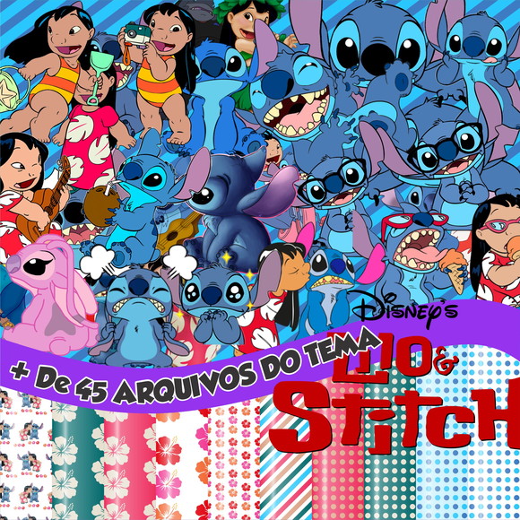 Kit Digital Lilo e Stitch 01 Png | Elo7 Produtos Especiais Kit Digital Lilo e Stitch 01 Png | Elo7 Produtos Especiais