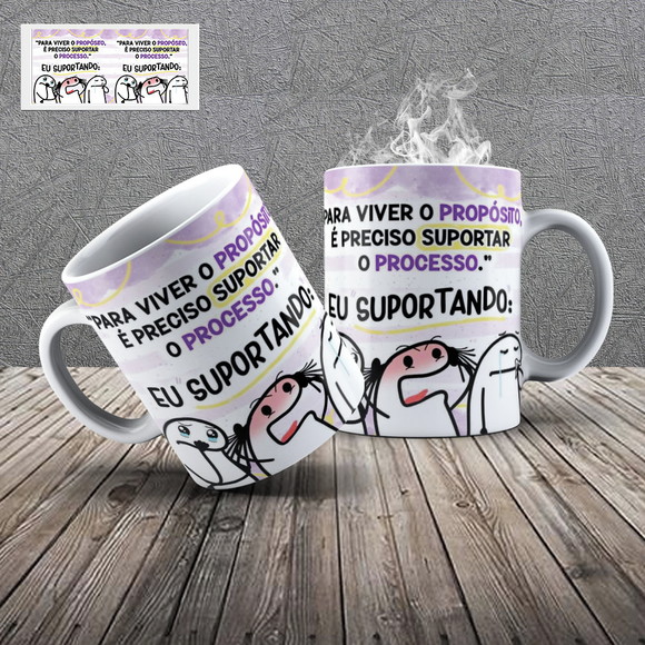 Caneca Meme Flork para Viver o Proposito | Elo7 Caneca Meme Flork para Viver o Proposito | Elo7