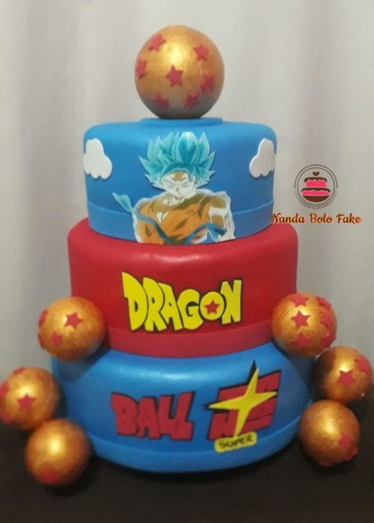 Bolo Fake Dragonball Z Elo7 Produtos Especiais