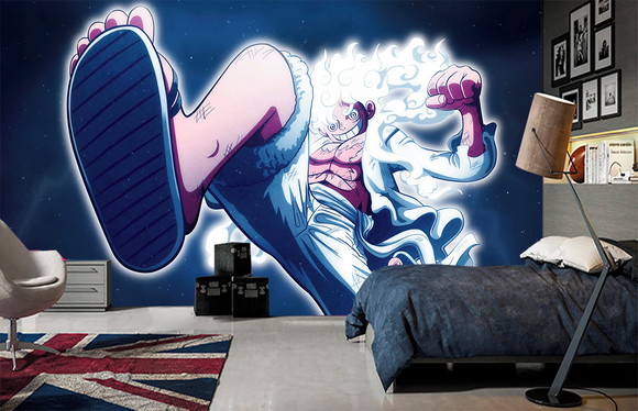 Papel De Parede Adesivo Luffy Gear 5 One Piece Elo7