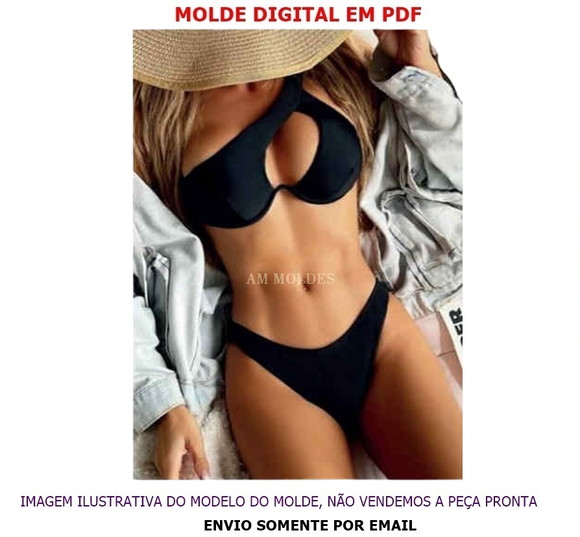 Molde Biquini 1 Ombro Aro Inteiro Produtos Elo7