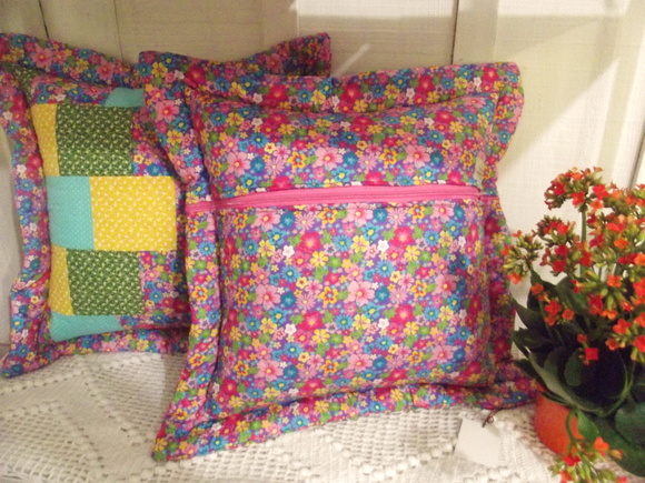 Almofadas de Patchwork (Par) | Elo7 Produtos Especiais