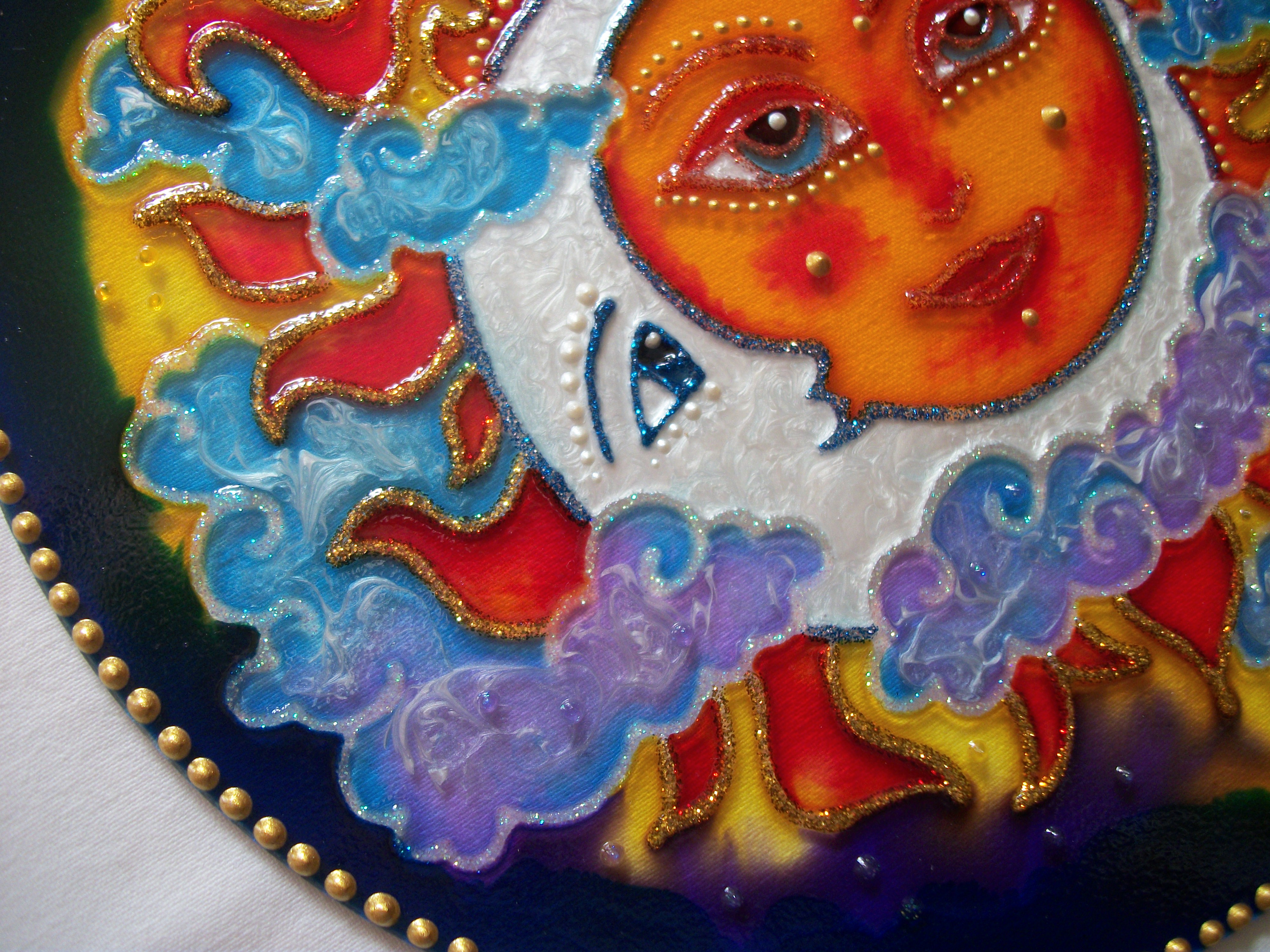 Mandala SOL E LUA | Atelier Mandala e Cor | Elo7