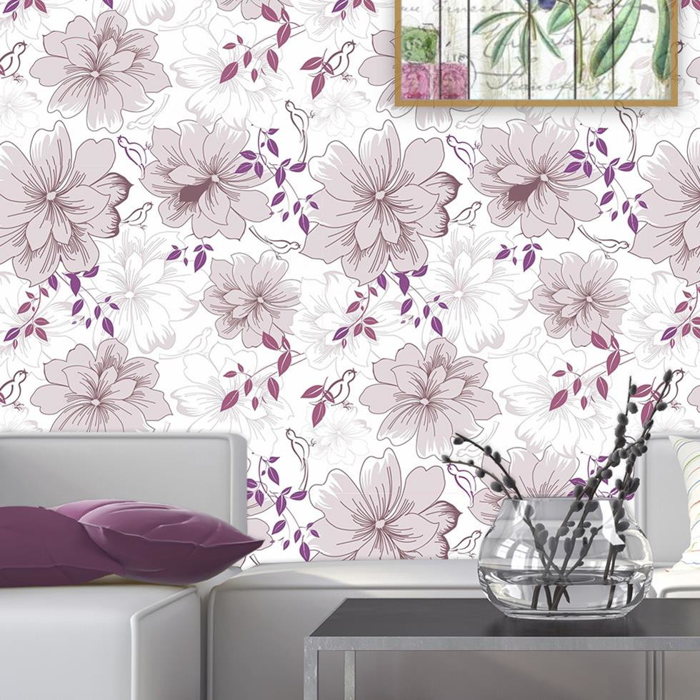 Papel De Parede Autocolante Floral 26 No Elo7 Papelnaparede 7f5607
