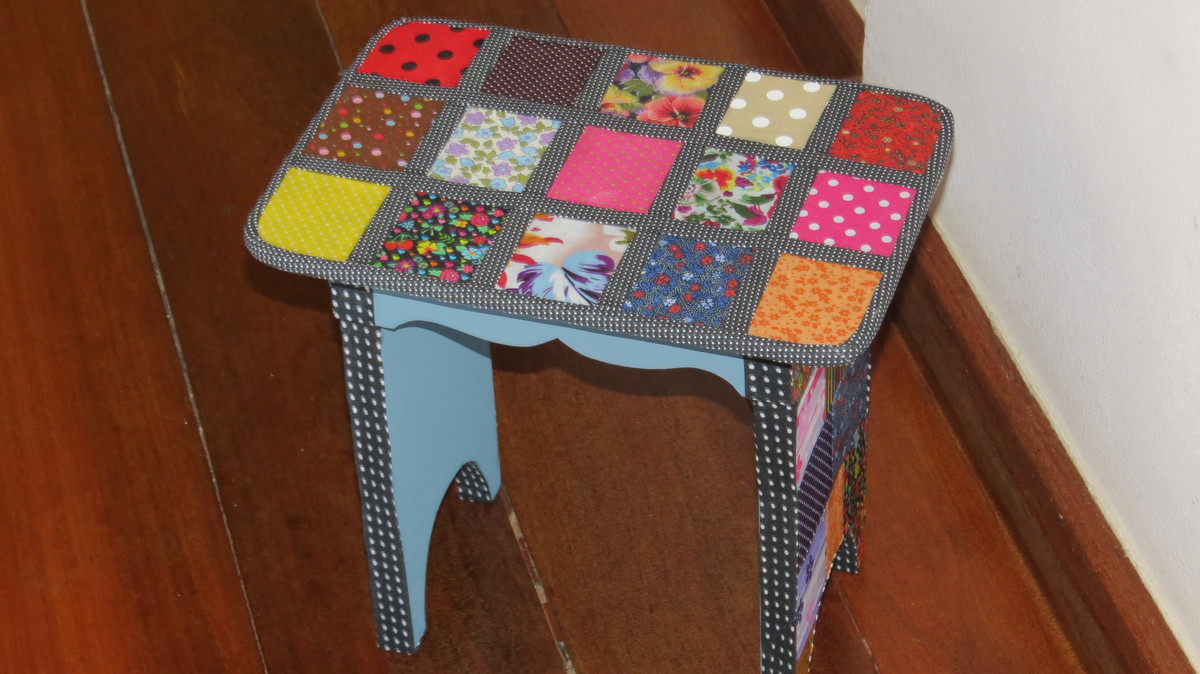 Banco Patchwork 1013 | Elo7 Produtos Especiais