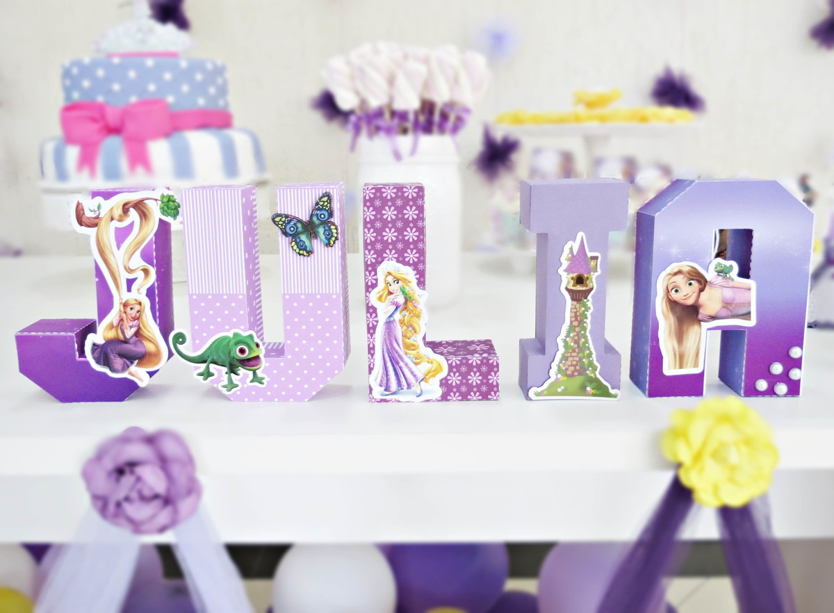 Letra 3d Rapunzel No Elo7 Fann 911cf1