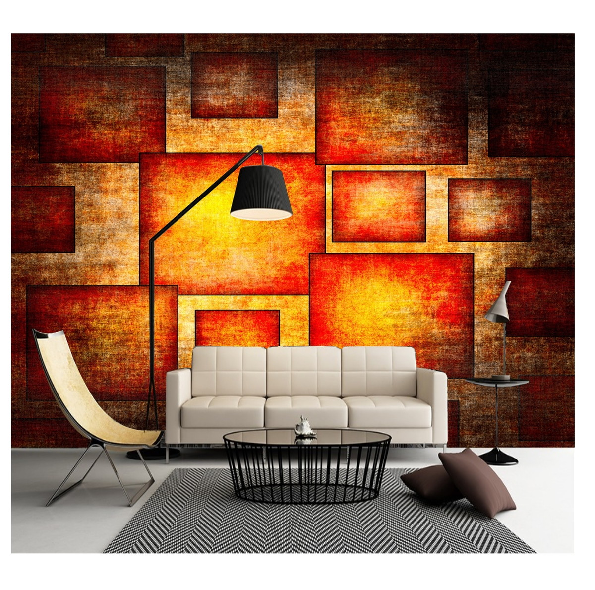 Papel De Parede Abstrato Gg Adesivo A10 Elo7 Produtos Especiais