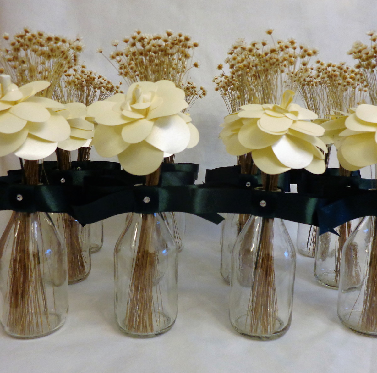 Arranjo de Mesa com Rosa de Papel | Elo7 Produtos Especiais Arranjo de Mesa com Rosa de Papel | Elo7 Produtos Especiais