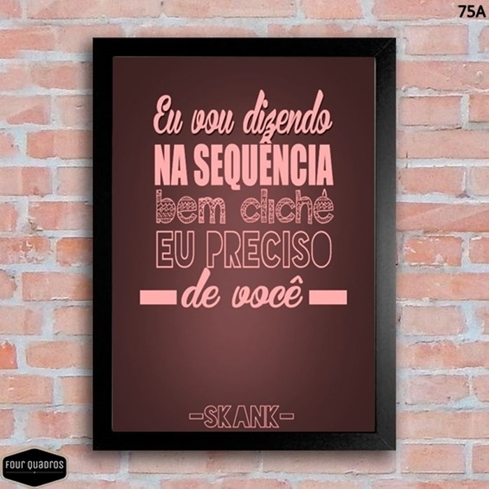 Quadro 30X42cm - EU PRECISO DE VOCÊ - com vidro | Elo7 Quadro 30X42cm - EU PRECISO DE VOCÊ - com vidro | Elo7