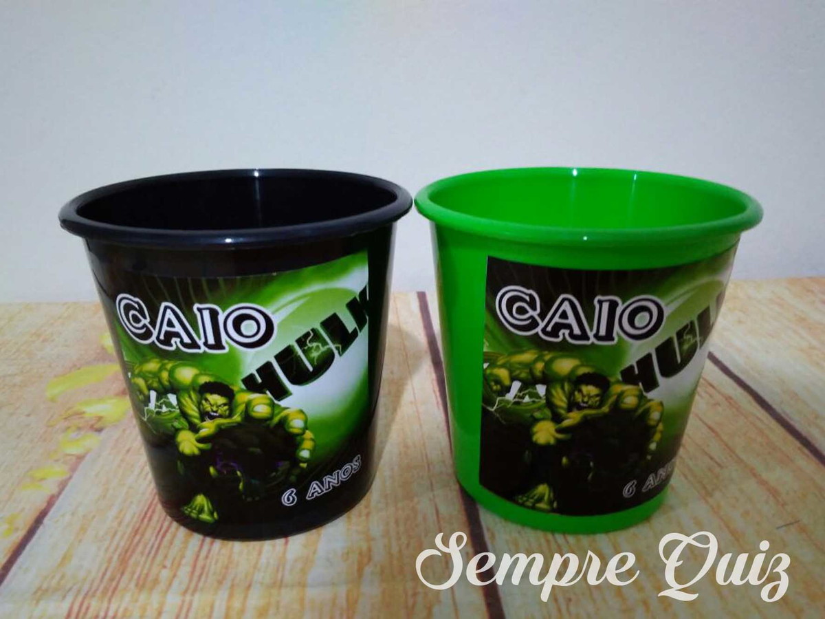 ADESIVO DE VINIL P/ Balde de Pipoca HULK 10X10 CM | Elo7 ADESIVO DE VINIL P/ Balde de Pipoca HULK 10X10 CM | Elo7
