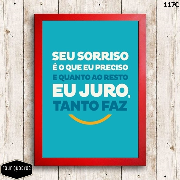 Quadro 21X30cm - O SEU SORRISO É O QUE PRECISO - com vidro | Elo7 Quadro 21X30cm - O SEU SORRISO É O QUE PRECISO - com vidro | Elo7
