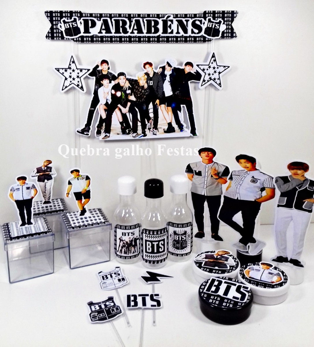 Lembrancinhas Banda Coreana Bts Kit 105 Itens Promoção. | Elo7 Lembrancinhas Banda Coreana Bts Kit 105 Itens Promoção. | Elo7