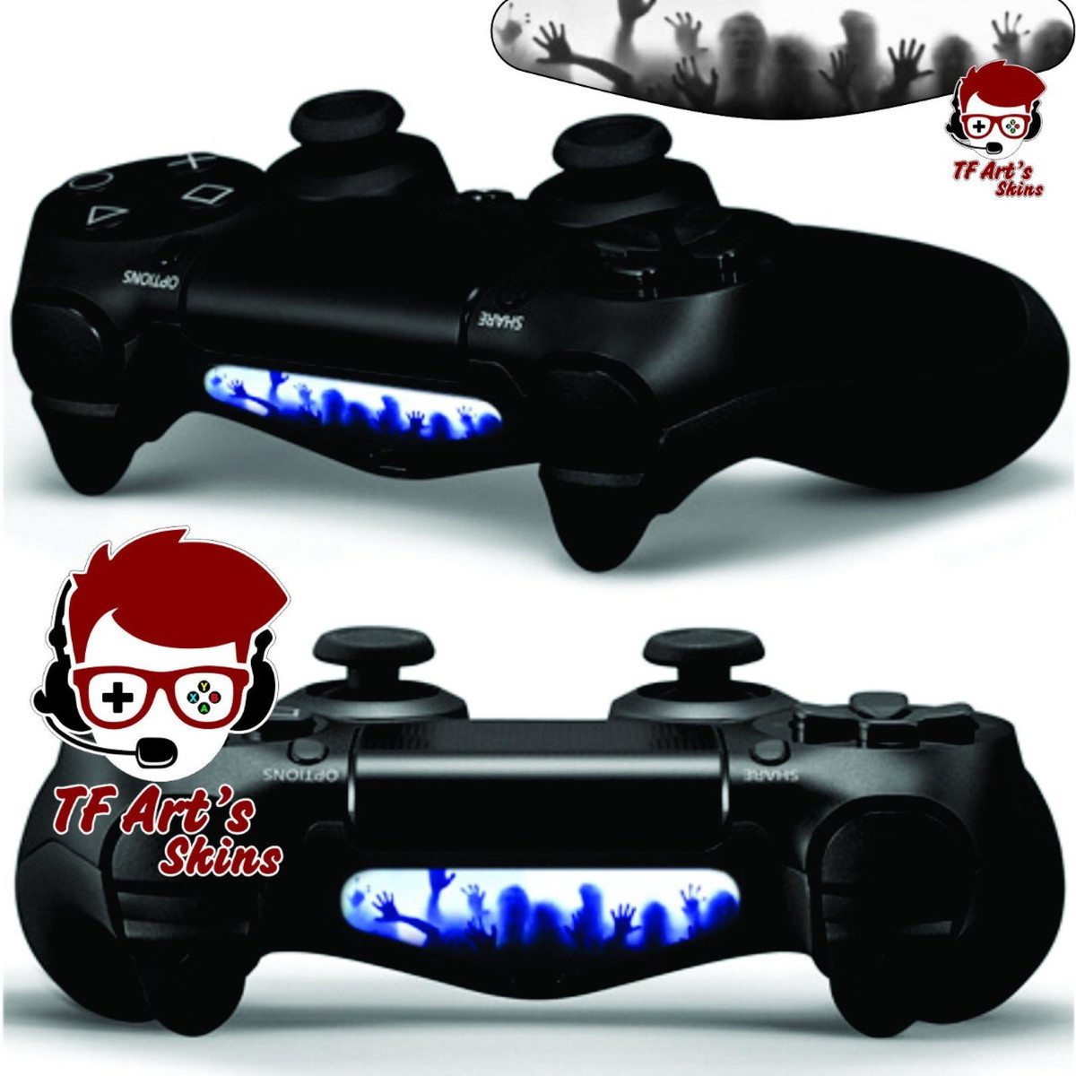 Skin Adesivo Light Bar PS4 Zumbis TWD Playstation 4 Elo7