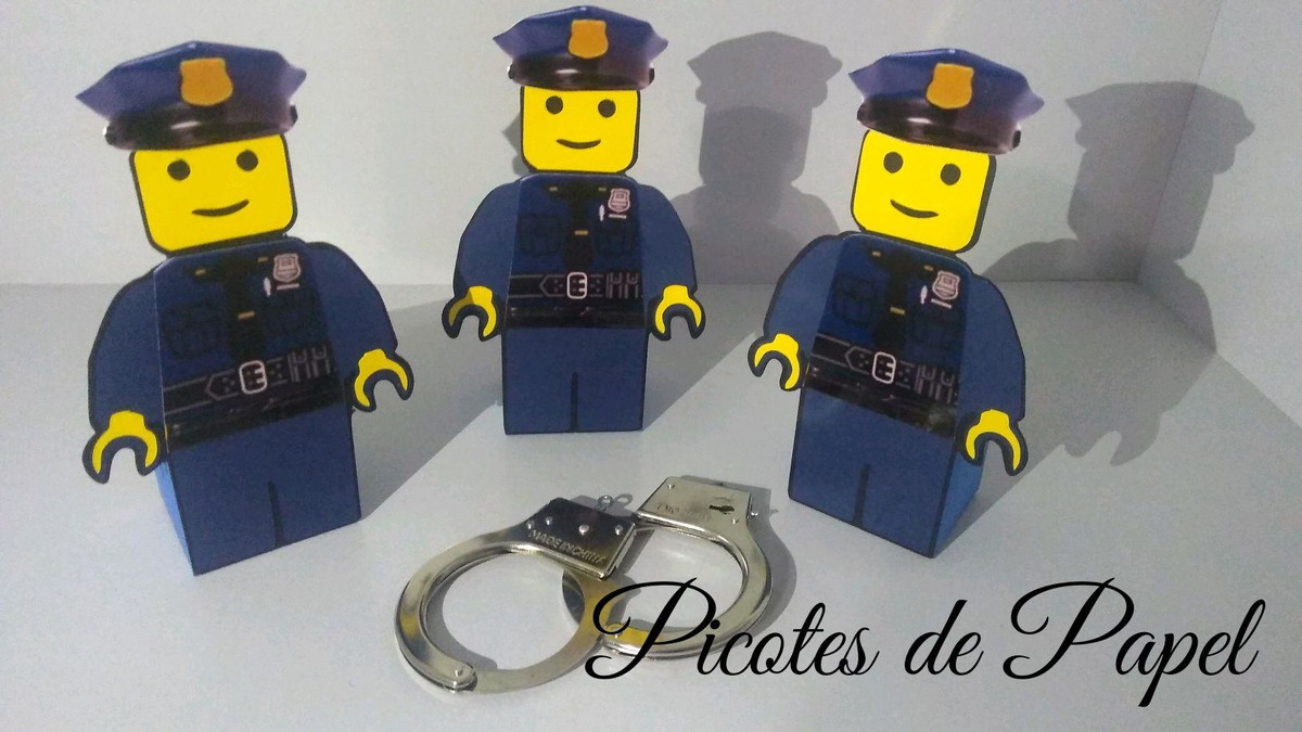Boneco Lego Polícia Elo7 Produtos Especiais
