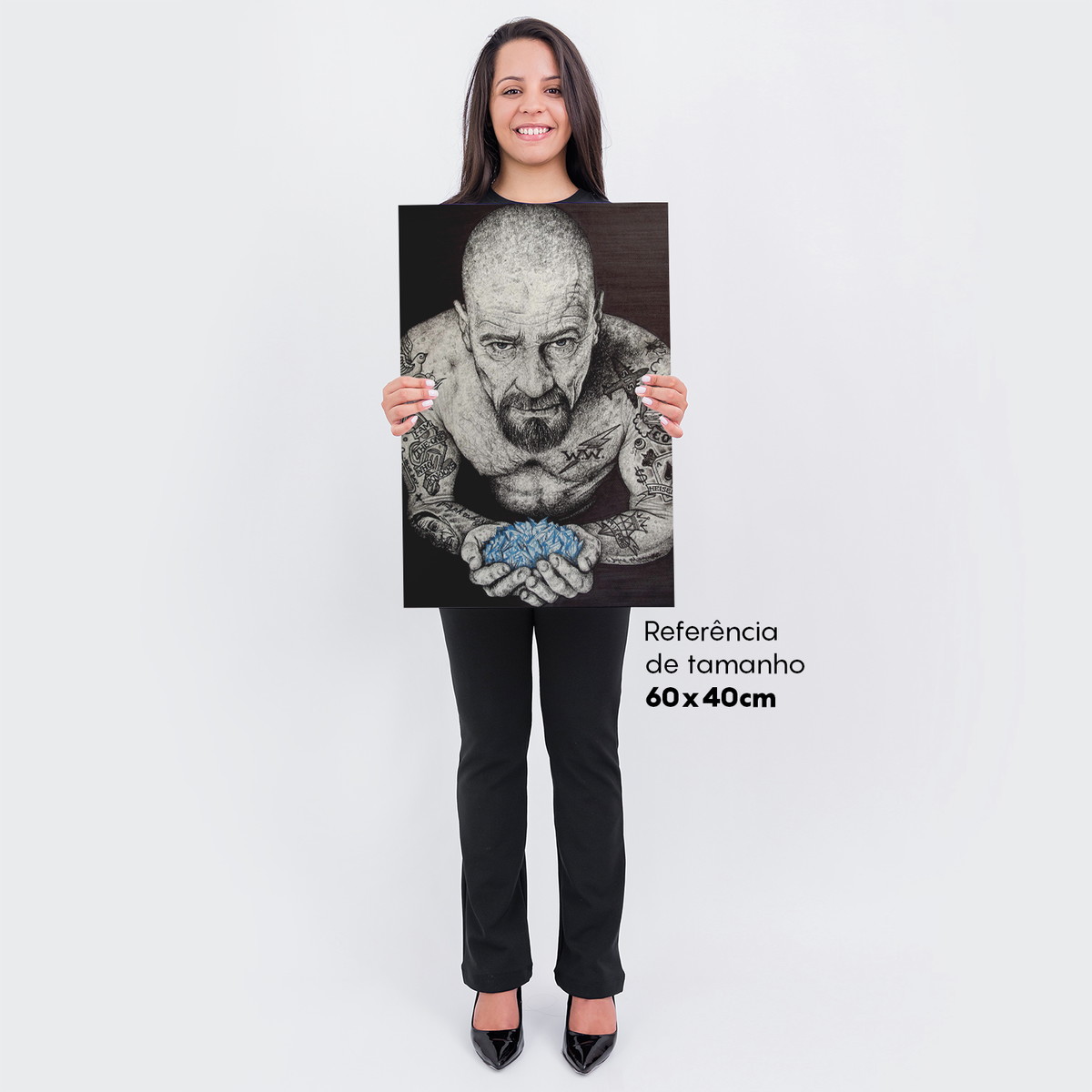 Quadro Breaking Bad Walter White Heisenberg Tatuado T0161 Elo7