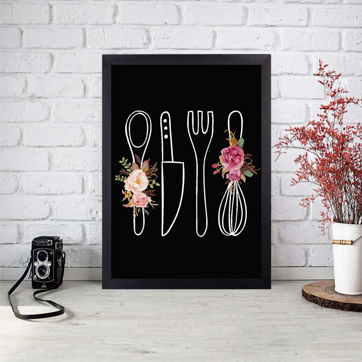 Quadro Moldura A4 Decorativa- Cozinha - Talheres | Elo7 Quadro Moldura A4 Decorativa- Cozinha - Talheres | Elo7