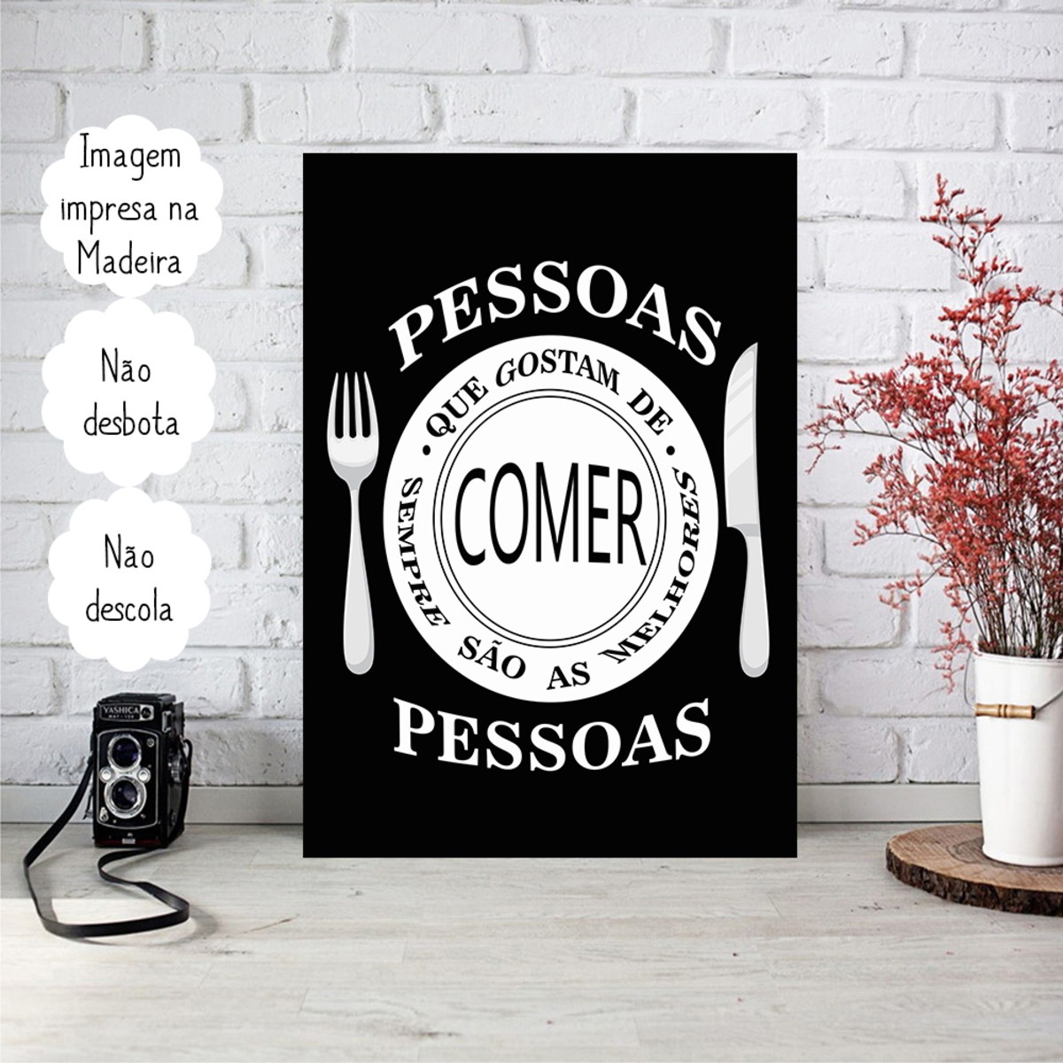 Placa Decorativa Quadro A4 Cozinha - Frase | Elo7 Placa Decorativa Quadro A4 Cozinha - Frase | Elo7