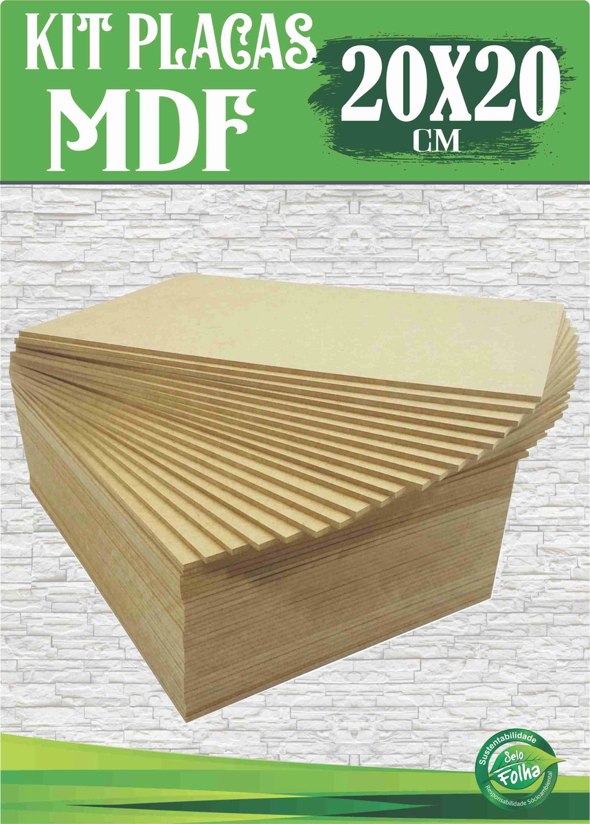 Kit 10 Placas Mdf 20x20cm no Elo7 | SAND MIX (10E0EAA) Kit 10 Placas Mdf 20x20cm no Elo7 | SAND MIX (10E0EAA)