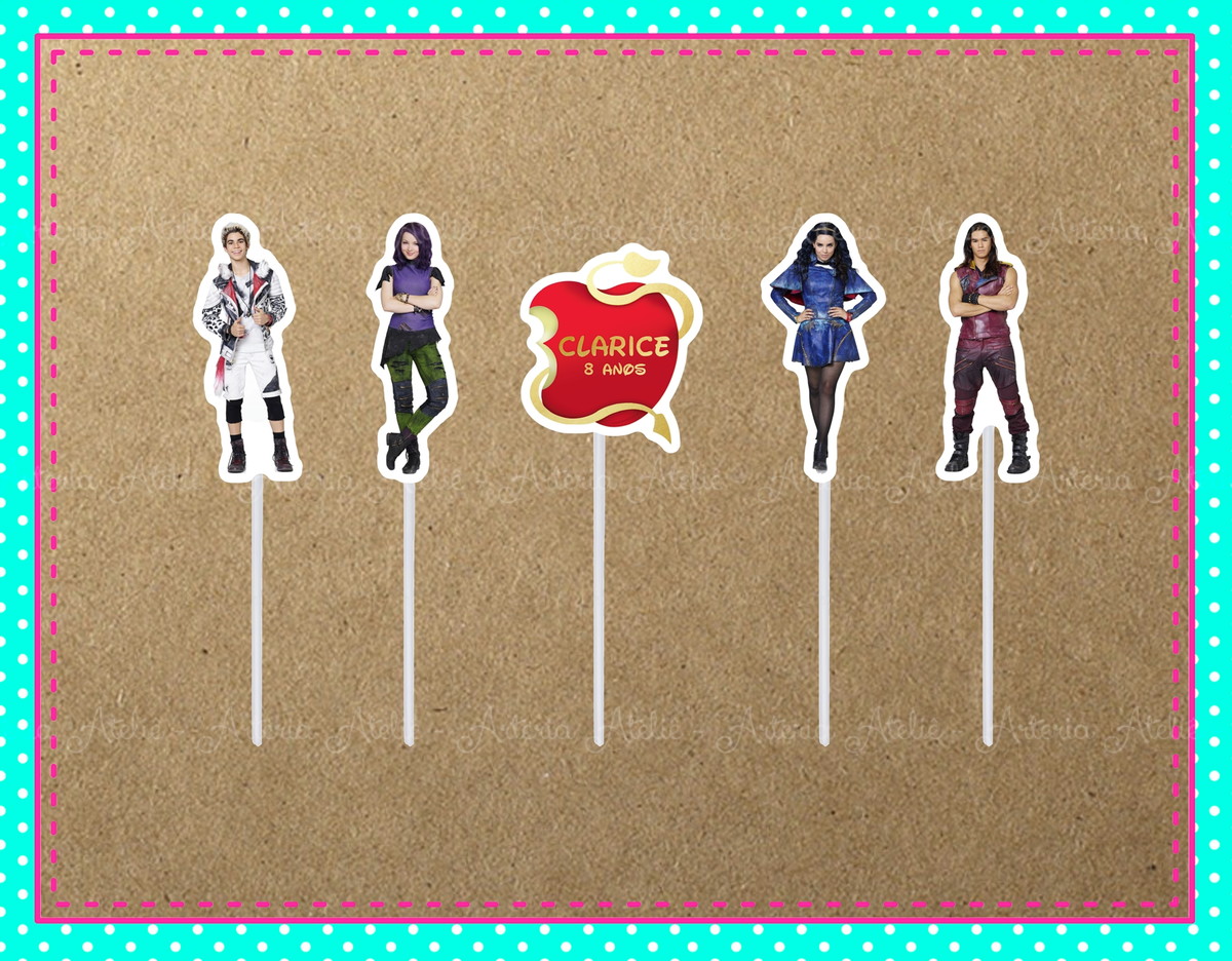 Topper De Doces Descendentes Elo7 Produtos Especiais